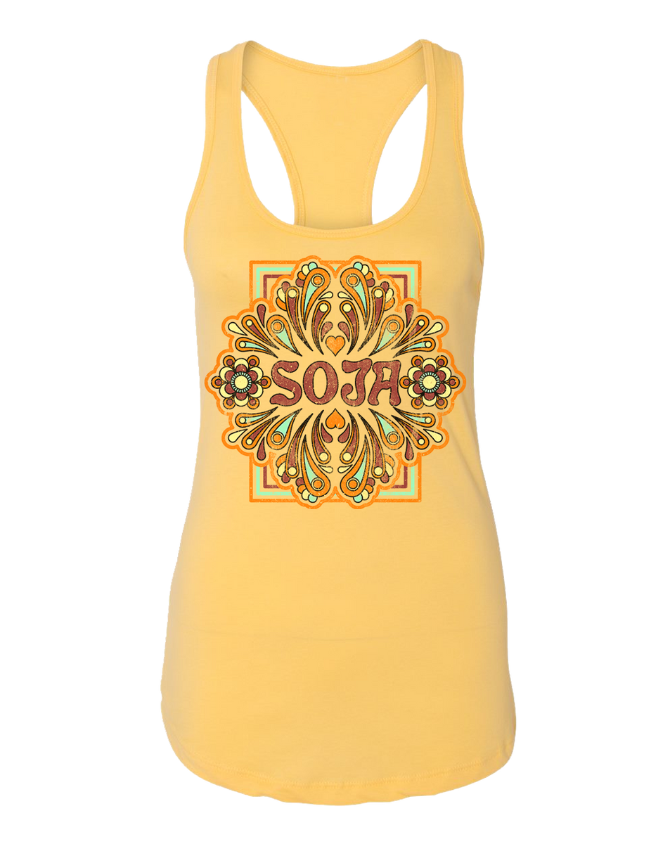 Women’s Mandala Tank (Yellow) – SOJA Gear